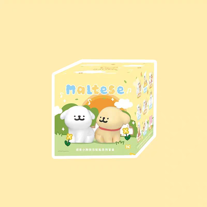 Funism - Line Puppy Maltese Happy Sticker Series Blind Box – whale tide ...
